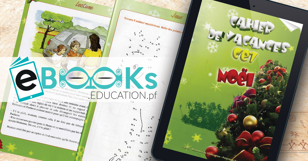 Cahier de vacances CE1 Noël - ebooks.education.pf