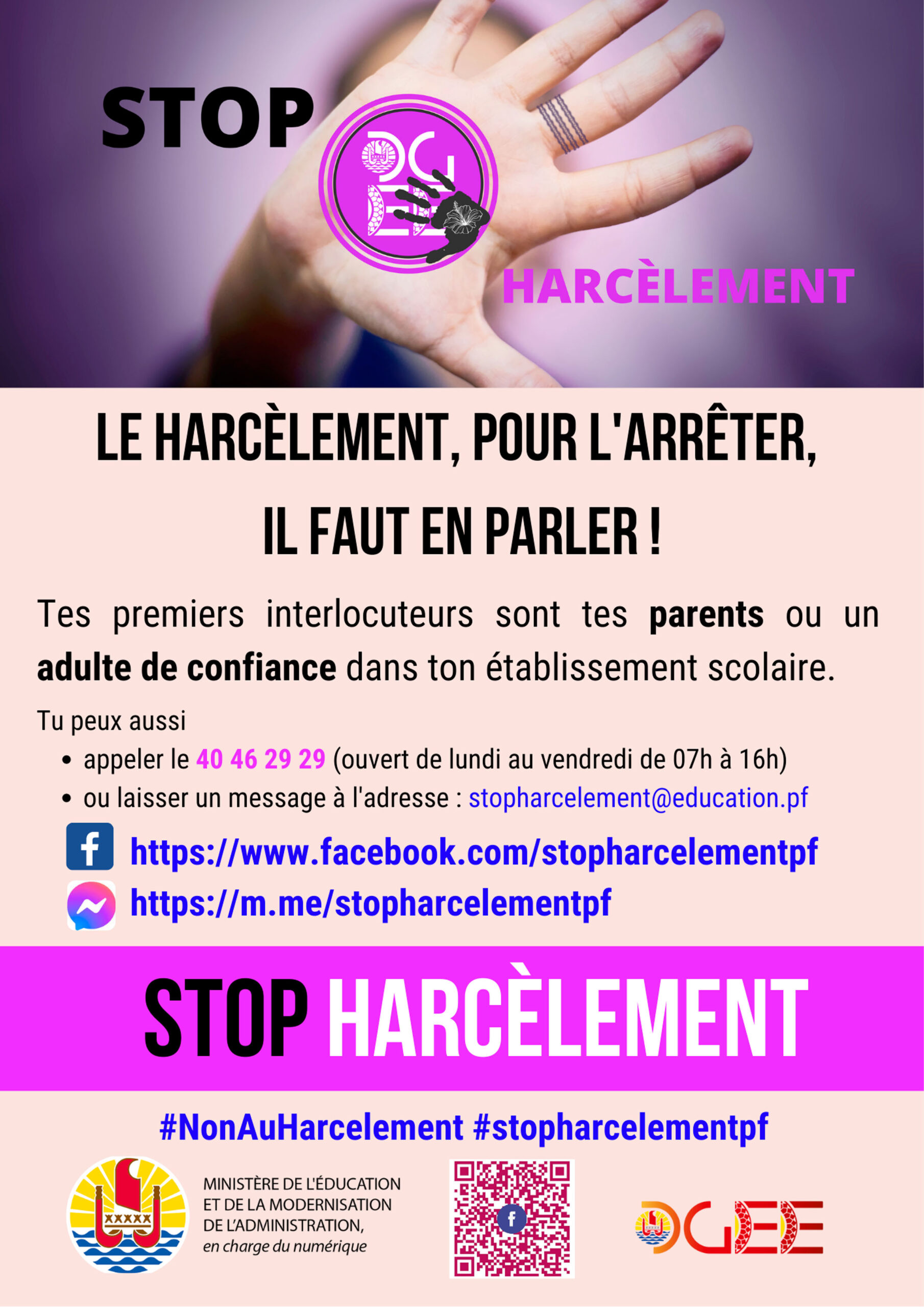 STOP Harcèlement en milieu scolaire - ebooks.education.pf