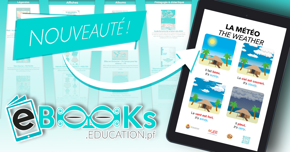 La météo - The weather - FR/EN - ebooks.education.pf